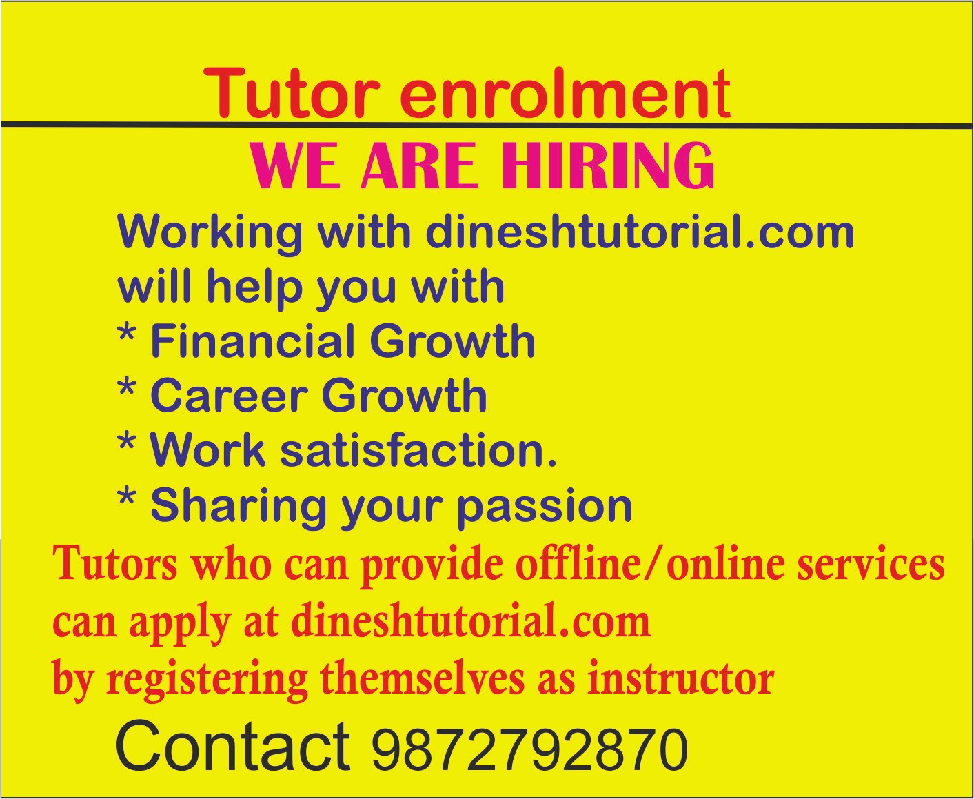 USEFUL LINKS - DINESH TUTORIAL